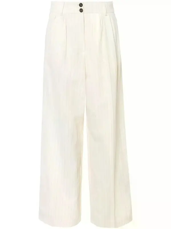 ALLSAINTS Payton Striped Twill Trousers - Neutrals