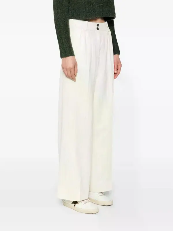 ALLSAINTS Payton Striped Twill Trousers - Neutrals