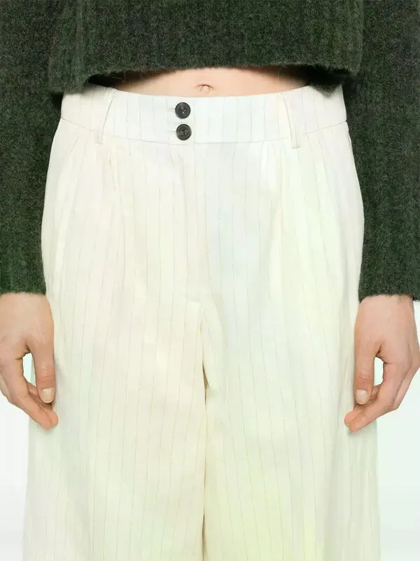 ALLSAINTS Payton Striped Twill Trousers - Neutrals