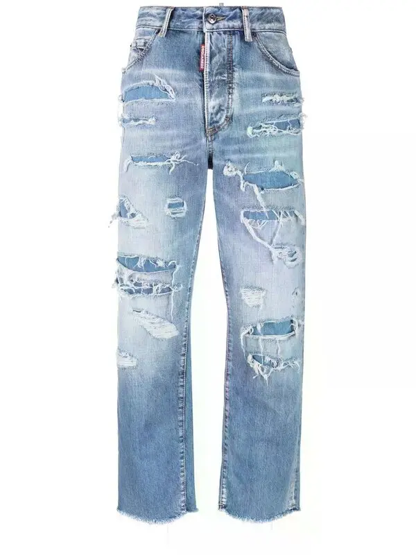 Dsquared2 Distressed Cropped Jeans