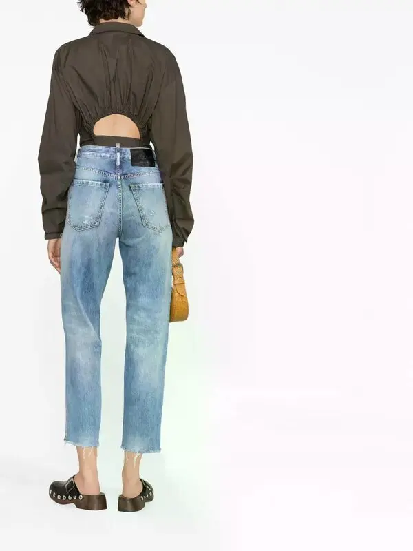 Dsquared2 Distressed Cropped Jeans