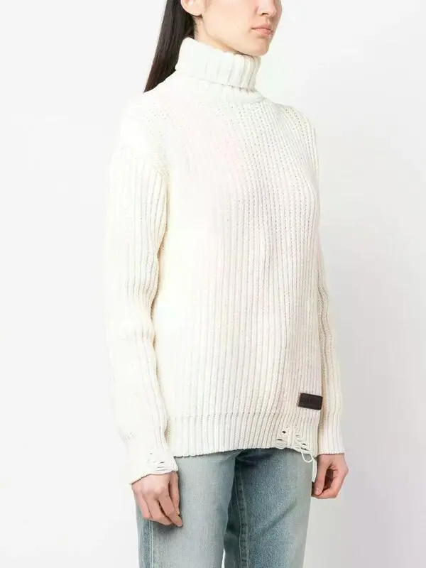 Dsquared2 Distressed Roll-neck Jumper