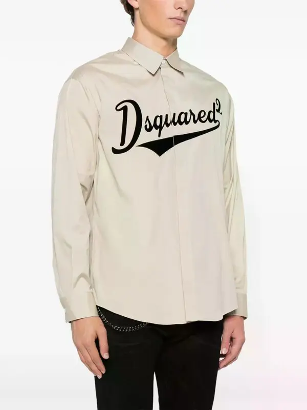 Dsquared2 Logo-flocked Shirt