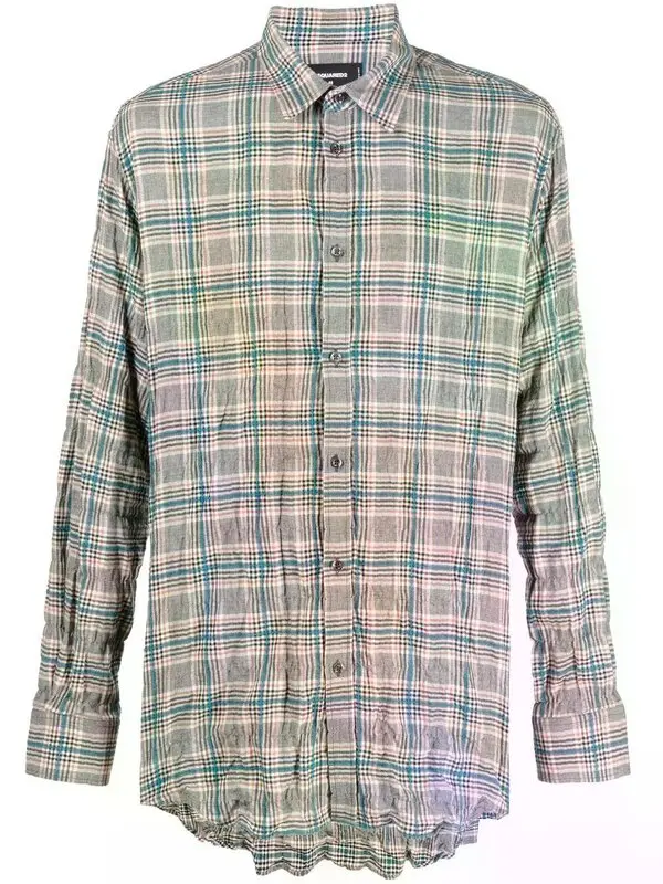 Dsquared2 Checked Cotton-blend Shirt