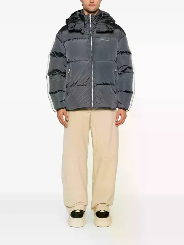 Palm Angels Logo-embroidered Puffer Jacket