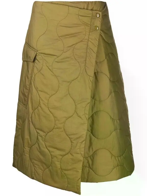Woolrich Quilted Wrap Skirt
