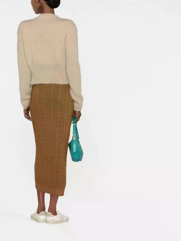 Woolrich Cable-knit Midi Skirt