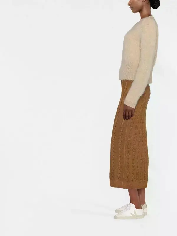 Woolrich Cable-knit Midi Skirt