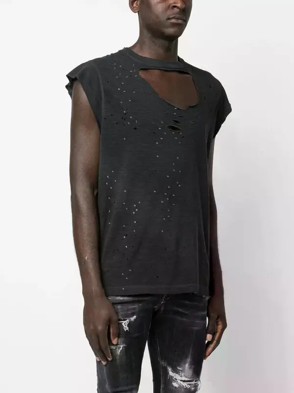 Dsquared2 Distressed-finish Raw-cut T-shirt
