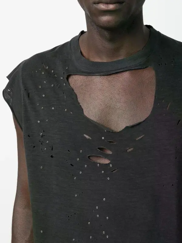 Dsquared2 Distressed-finish Raw-cut T-shirt