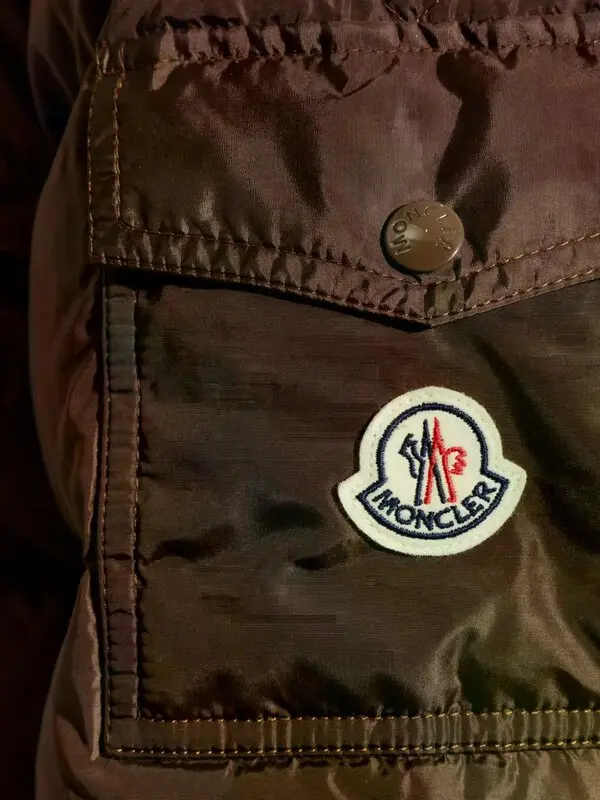 Moncler Maya Quilted Puffer Jacket - Brown