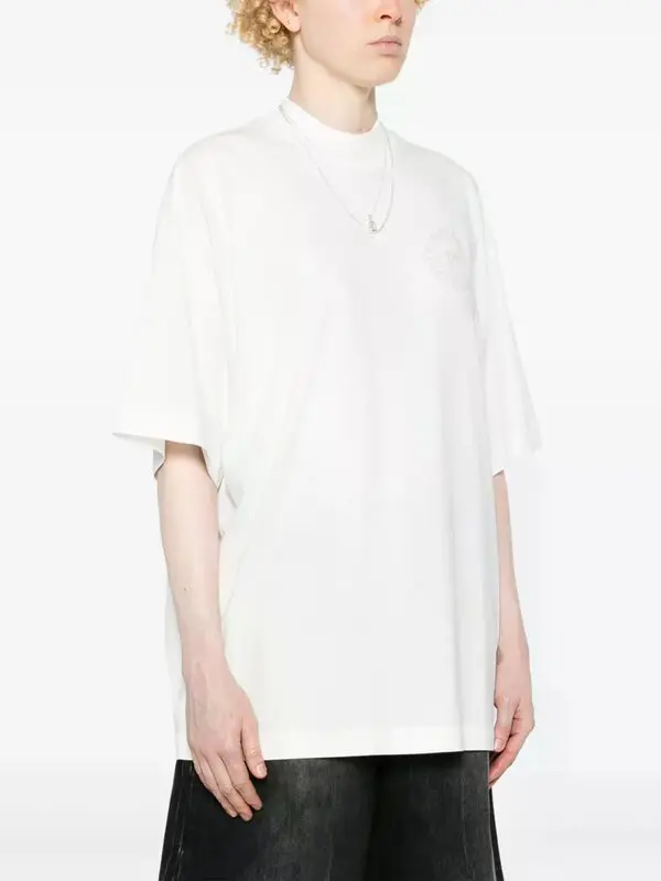 Palm Angels Logo Print Cotton T-shirt