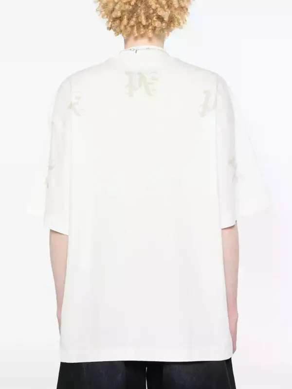 Palm Angels Logo Print Cotton T-shirt