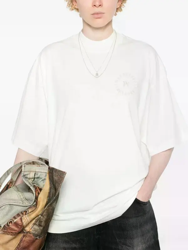 Palm Angels Logo Print Cotton T-shirt