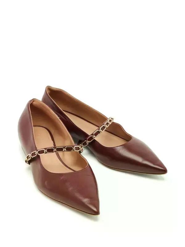 MALONE SOULIERS Virna Leather Ballet Flats