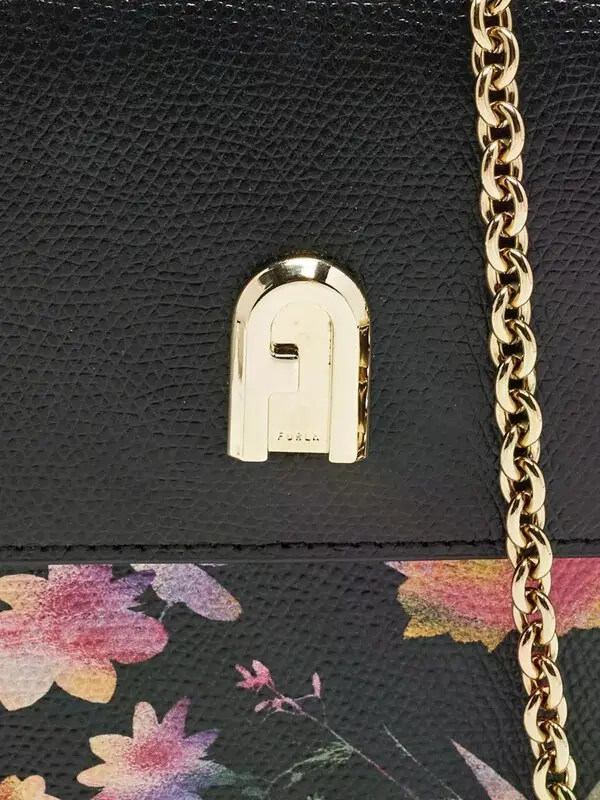Furla Floral-print Leather Crossbody Bag