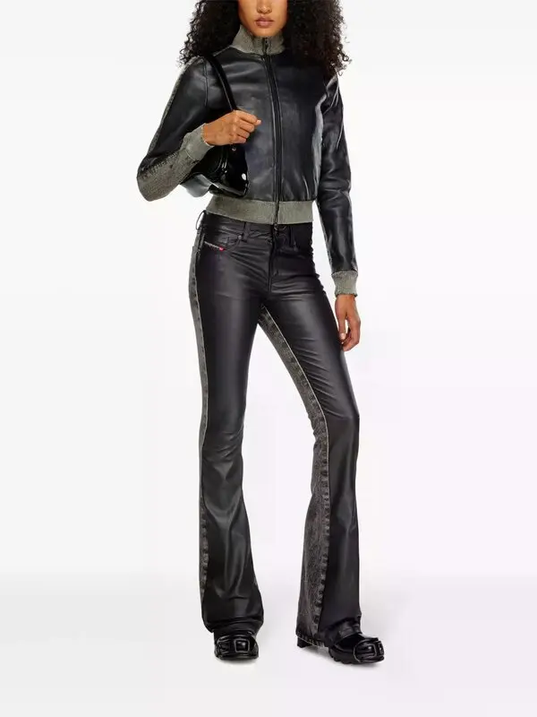 DIESEL® Contrast-panel Flared Trousers