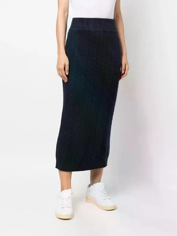Woolrich Cable Virgin Wool Skirt