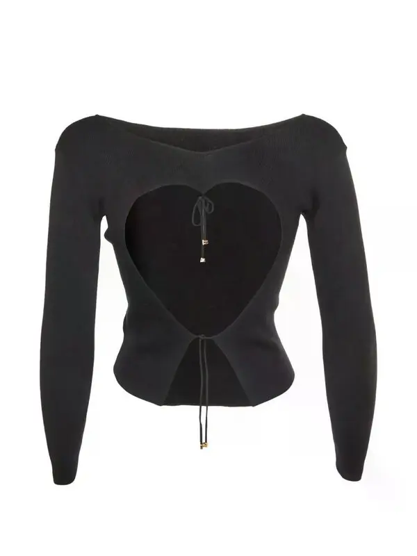 Celine Heart-shaped Open-back Top