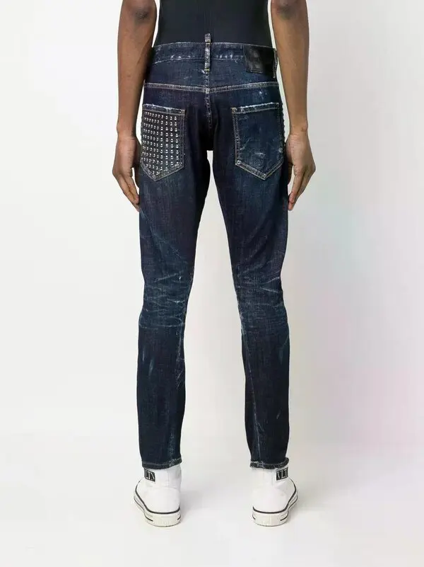 Dsquared2 Stud-embellished Skinny Jeans
