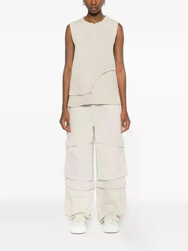 ENTIRE STUDIOS Panelled Cotton Cargo Trousers