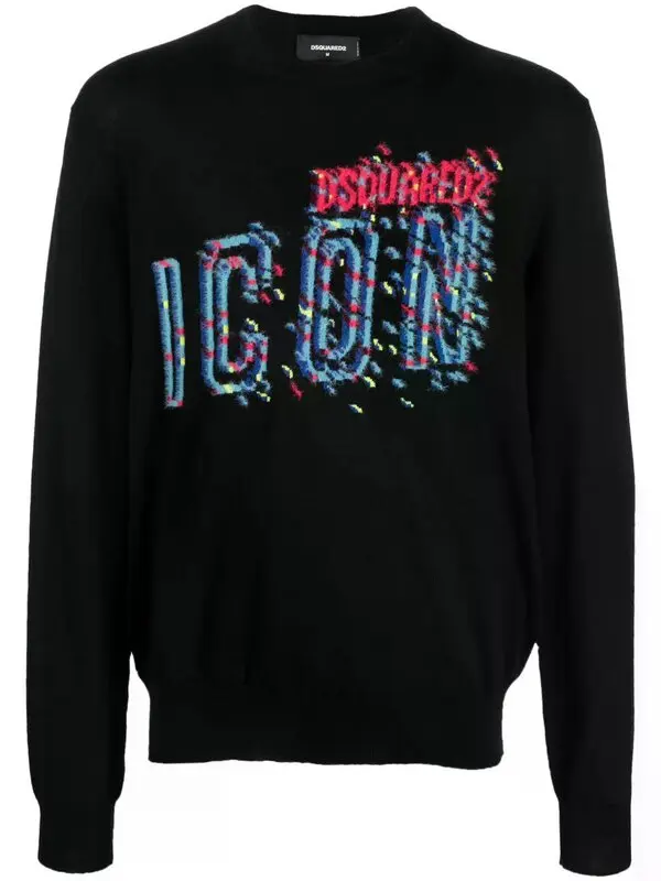 Dsquared2 Intarsia-knit Logo Jumper