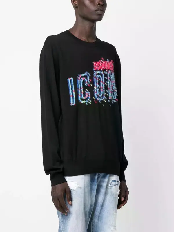 Dsquared2 Intarsia-knit Logo Jumper