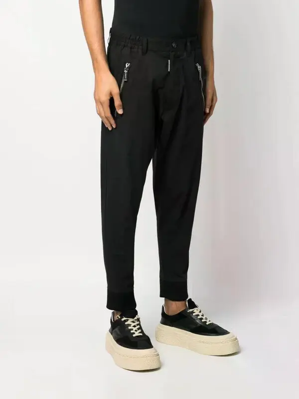 Dsquared2 Icon Print Tapered-leg Trousers