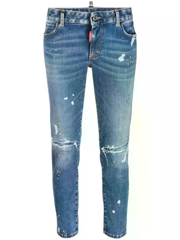 Dsquared2 Cropped Skinny Jeans - Blue