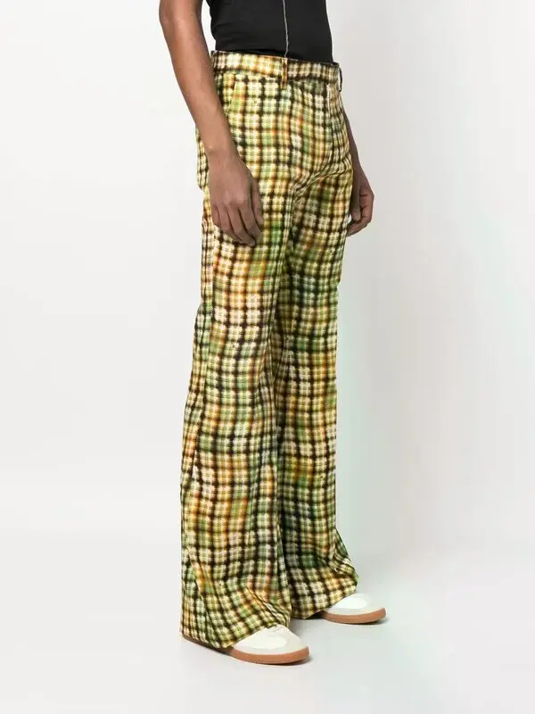 Dsquared2 Check Pattern Cotton Trousers