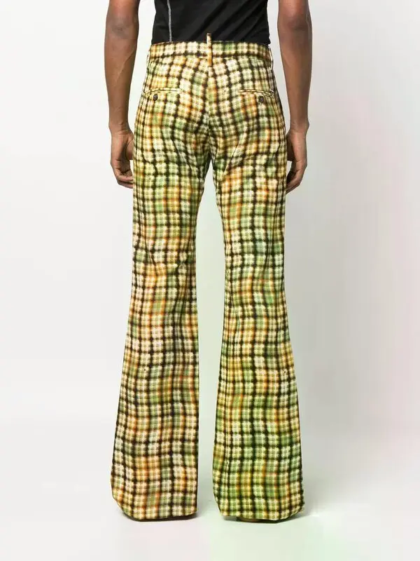 Dsquared2 Check Pattern Cotton Trousers