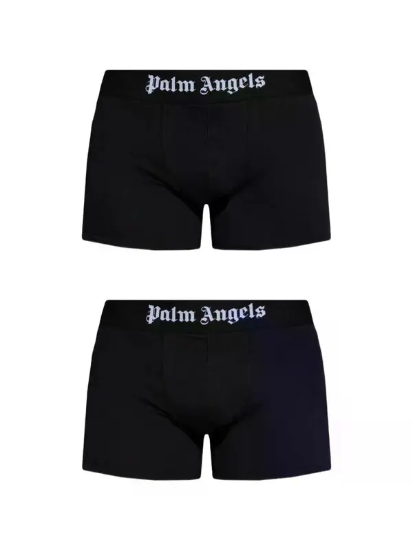 Palm Angels Logo-waistband Boxers - Black