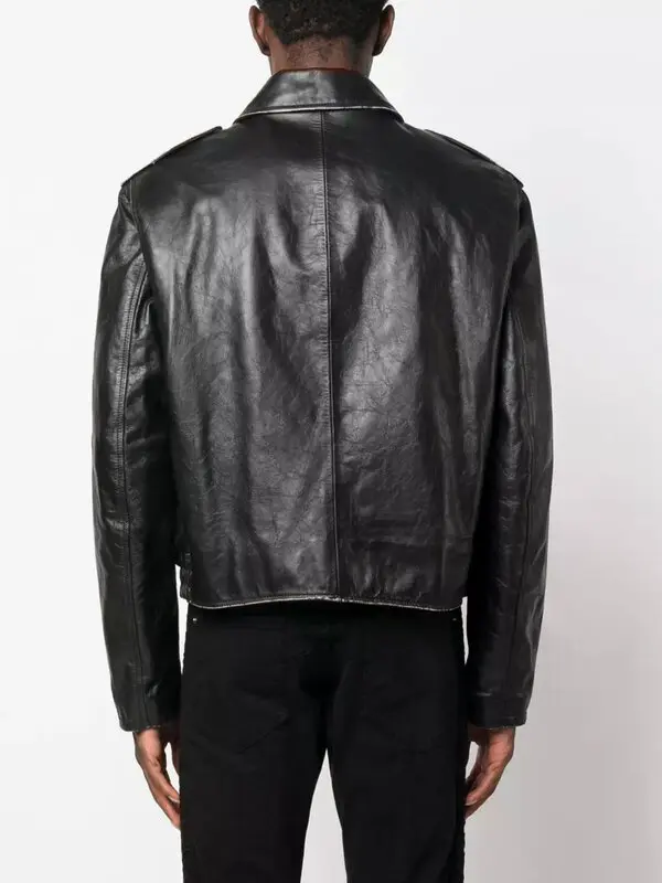 Dsquared2 Leather Bomber Jacket