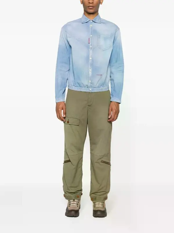 Dsquared2 Elasticated-waistband Denim Shirt