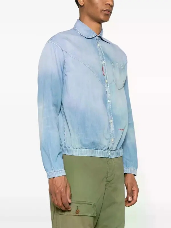 Dsquared2 Elasticated-waistband Denim Shirt
