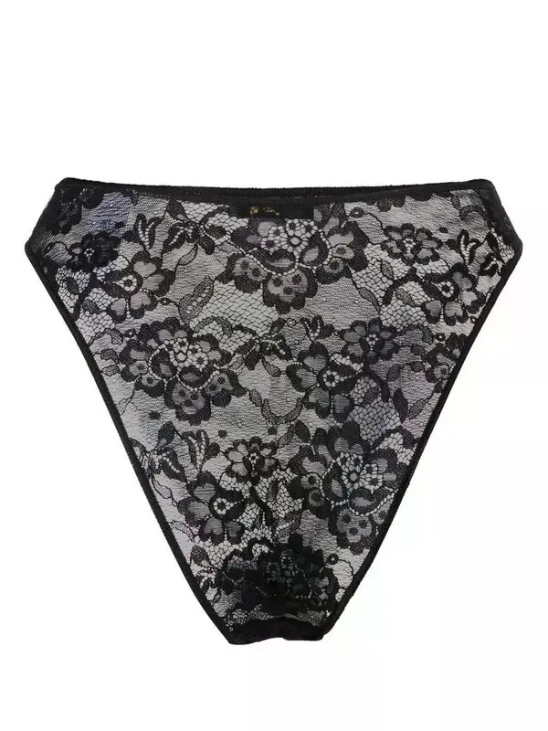 Oseree Floral-lace High Waisted Briefs