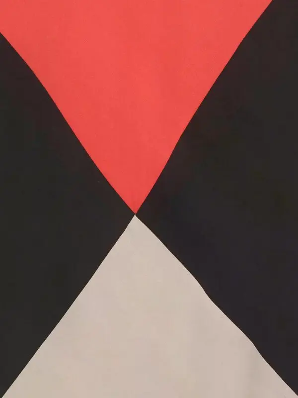 Calvin Klein Color-block Crepe Midi Dress