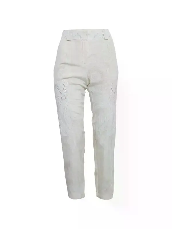 Roberto Cavalli Printed Silk Trousers