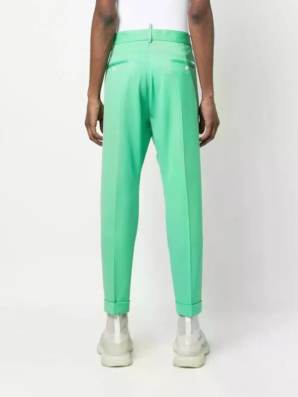 Dsquared2 Mint Virgin Wool Cropped Trousers