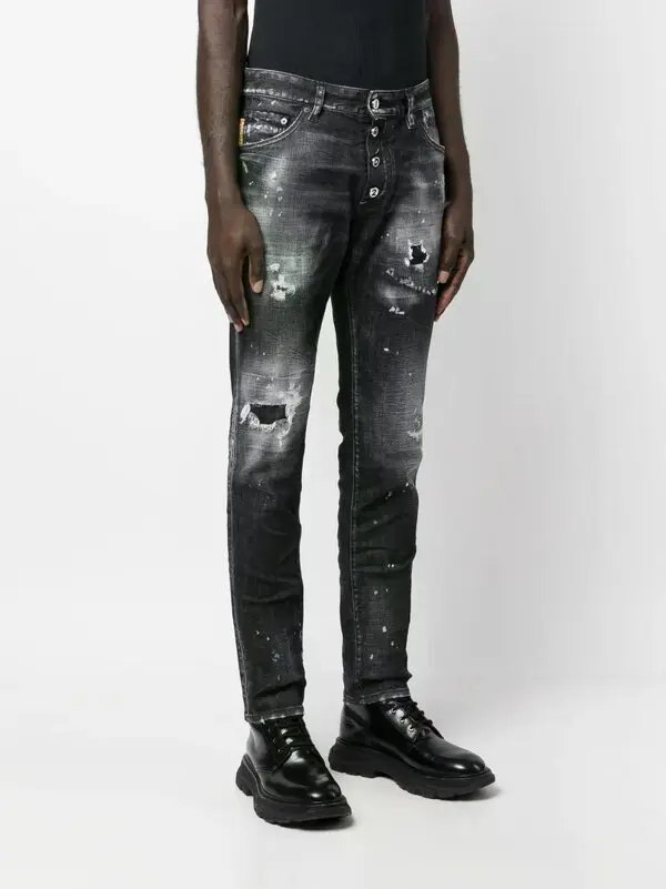 Dsquared2 Distressed Slim-cut Jeans