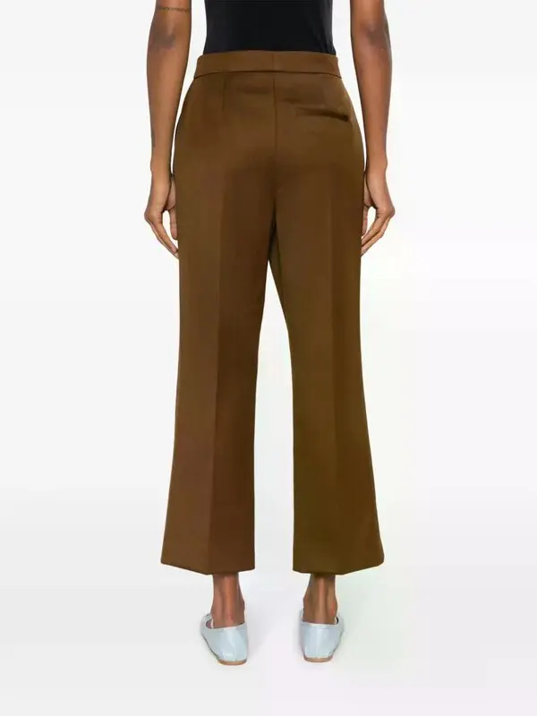Tory Burch Cropped Wool Tailored Trousers