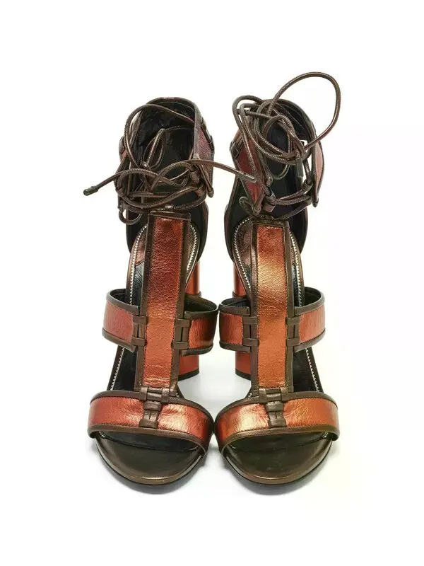TOM FORD Patchwork Ankle Strap Sandals