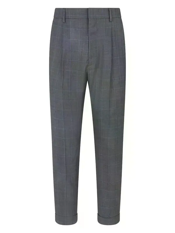 Dsquared2 Checked Single-breasted Wool Suit