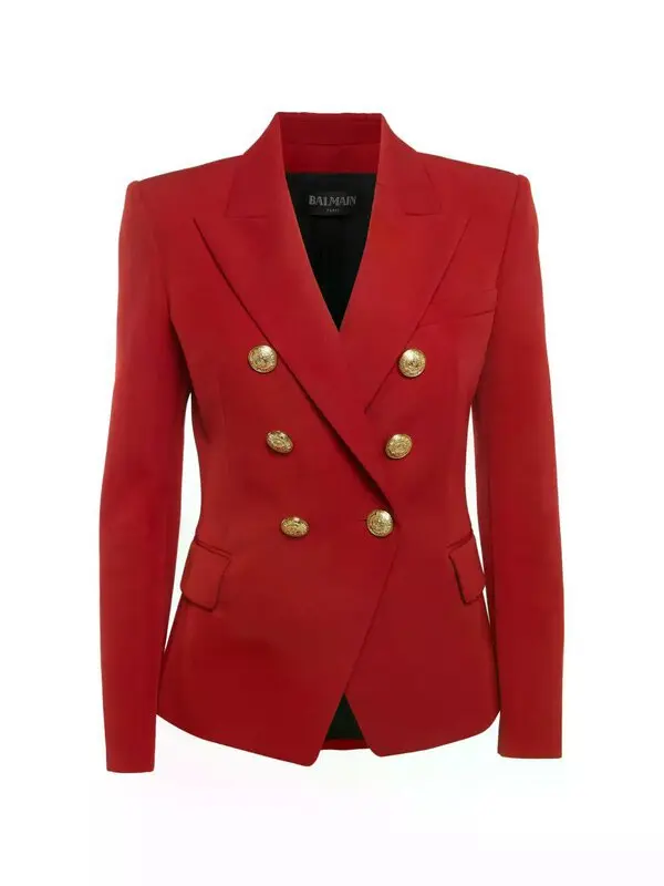 Balmain Wool Double-breasted Blazer