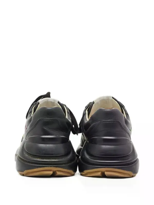 Gucci Rhyton Leather Sneakers - Black