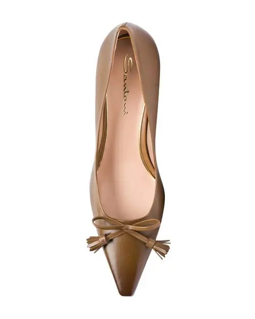 Santoni Mid-heel Patent Leather Pumps