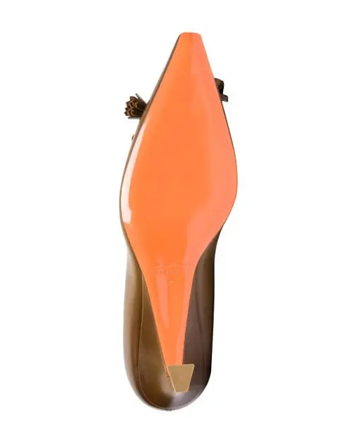 Santoni Mid-heel Patent Leather Pumps