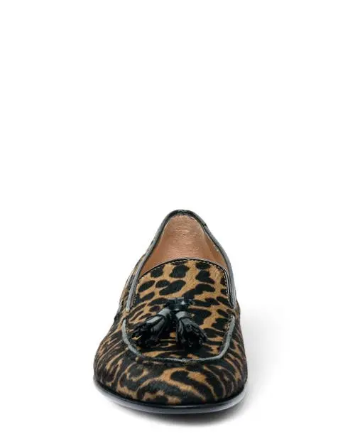 Santoni Cavallino Leather Tassel Loafer