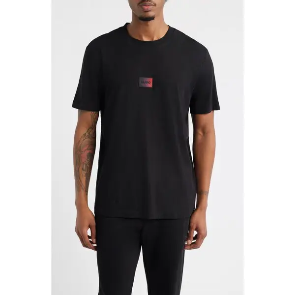 Hugo Danotie Logo Patch T-shirt - Black