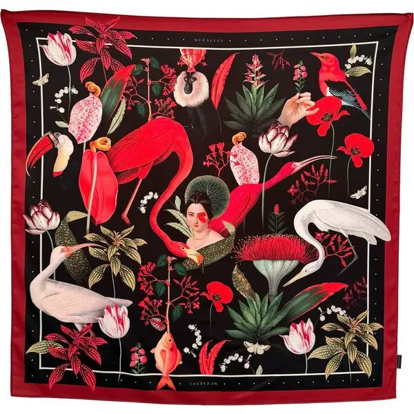 MUZALUCI Scarf R Jungle - Red